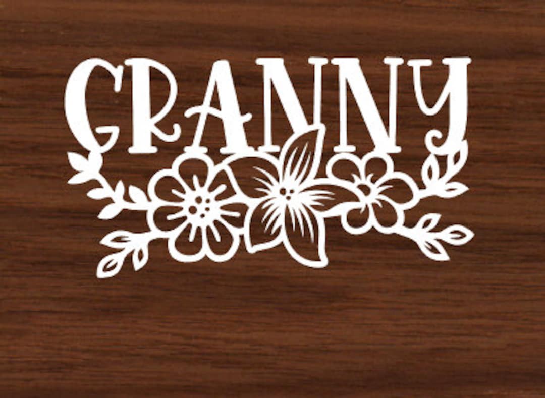 Granny Car Decal, Mimi Decal, Tutu Decal, Grandma Car Decal, Laptop ...