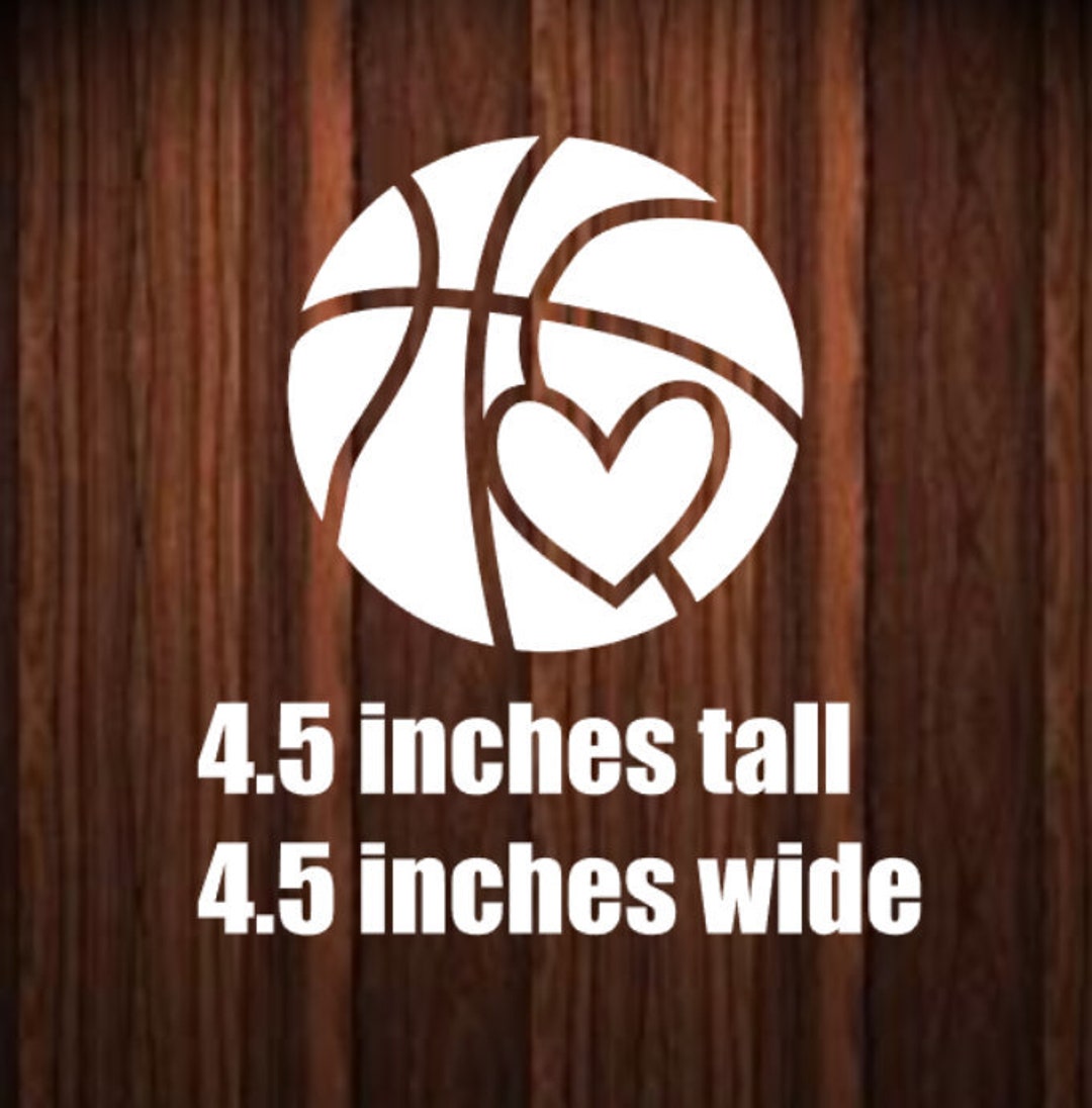 Basketball Decal, Basketball Car Decal - Etsy