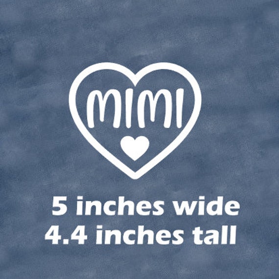 Mimi Car Decal Grandma Car Decal Laptop Decal | Etsy