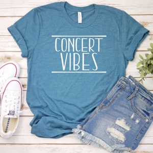 Concert vibes concert shirt concert tshirt music shirt | Etsy