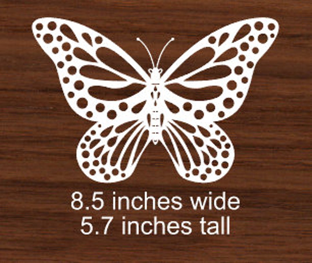 Butterfly Car Decal, Large Vinyl Decal, Laptop Decal, Vinyl Decal ...