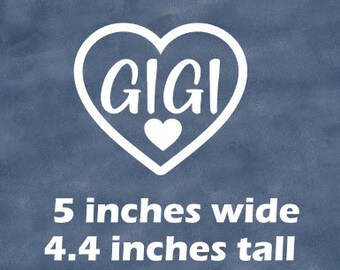 Gigi Car Decal - Etsy