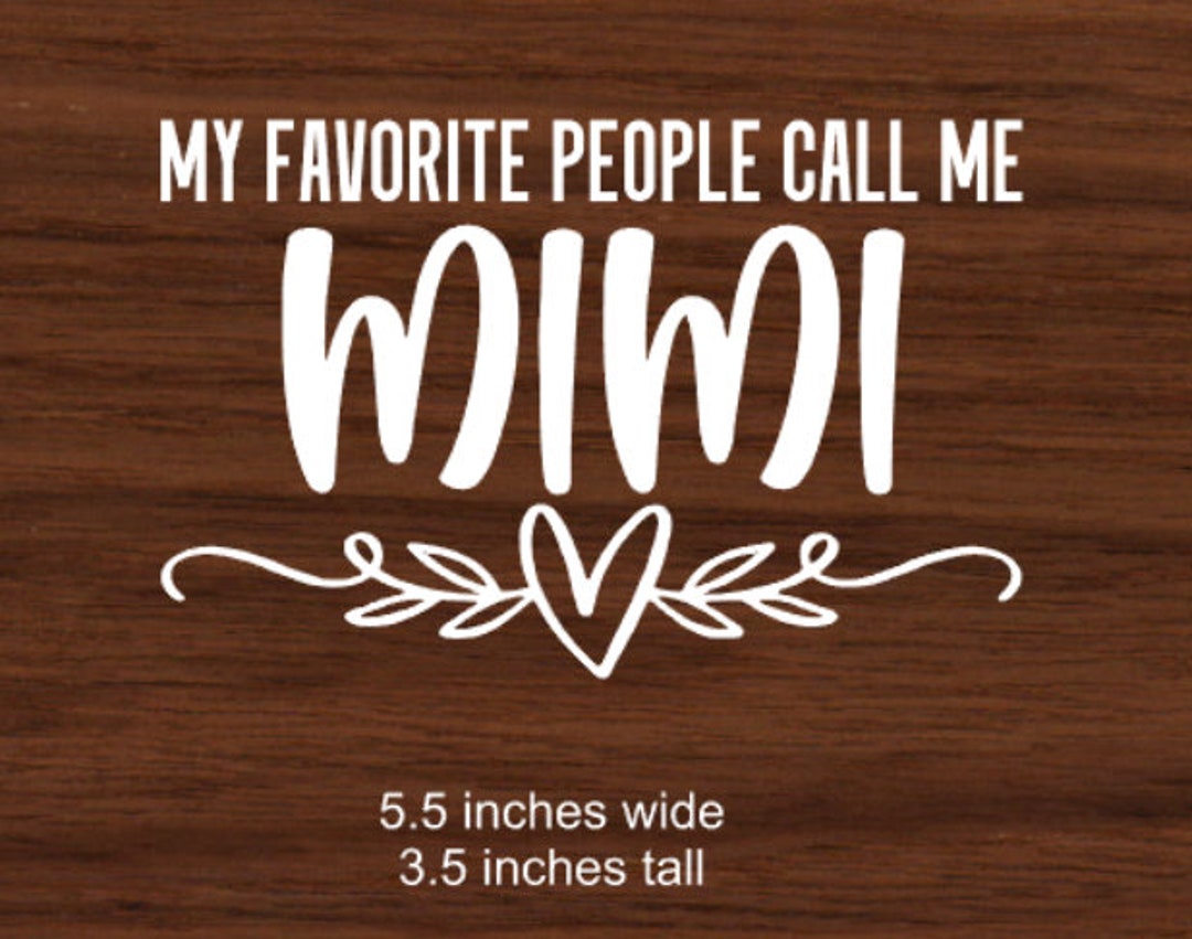 Mimi Decal, Mimi Gift, Happiness is Being a Mimi, Car Decal, Laptop ...