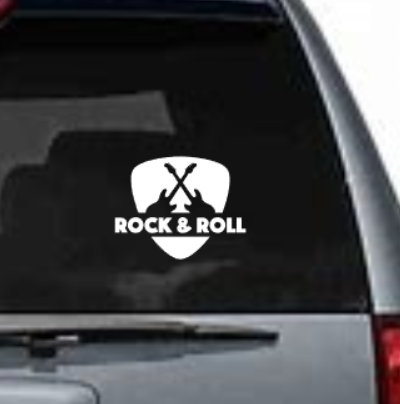 Rock and Roll Decal, Music Decal - Etsy