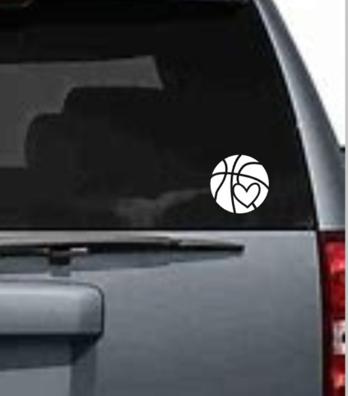 Basketball Decal Basketball Car Decal - Etsy