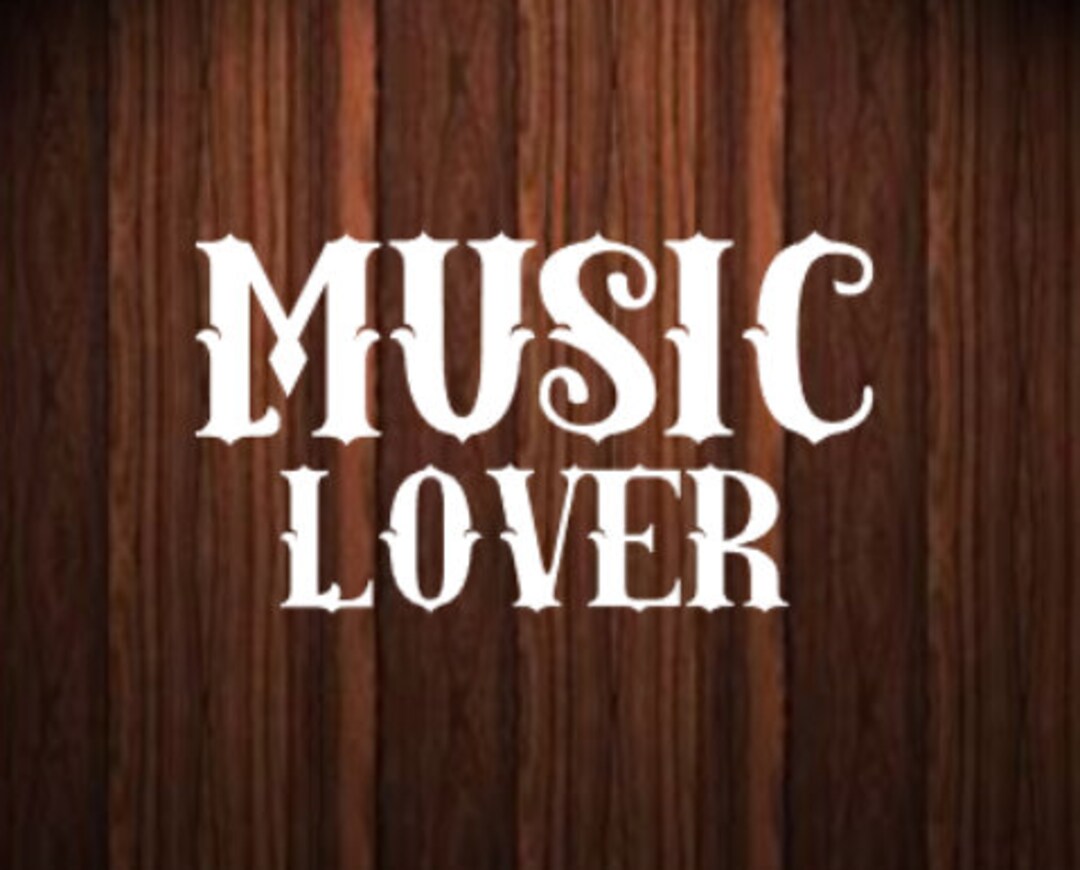 Music Lover Decal - Etsy