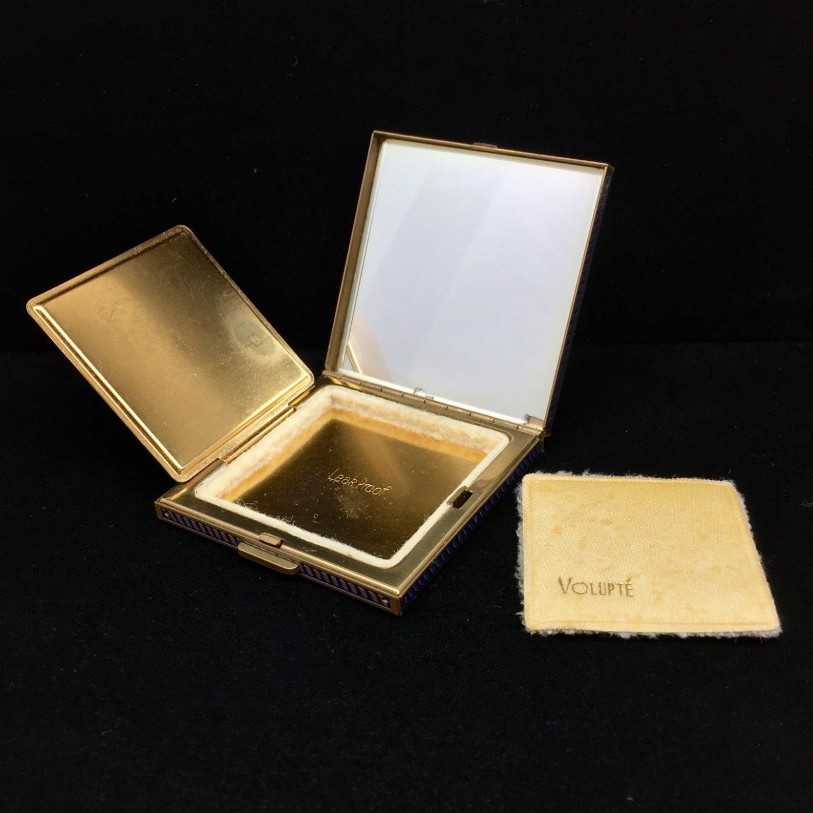 1950s Volupté Compact Vintage Pocket Mirror With Ornate Bird - Etsy