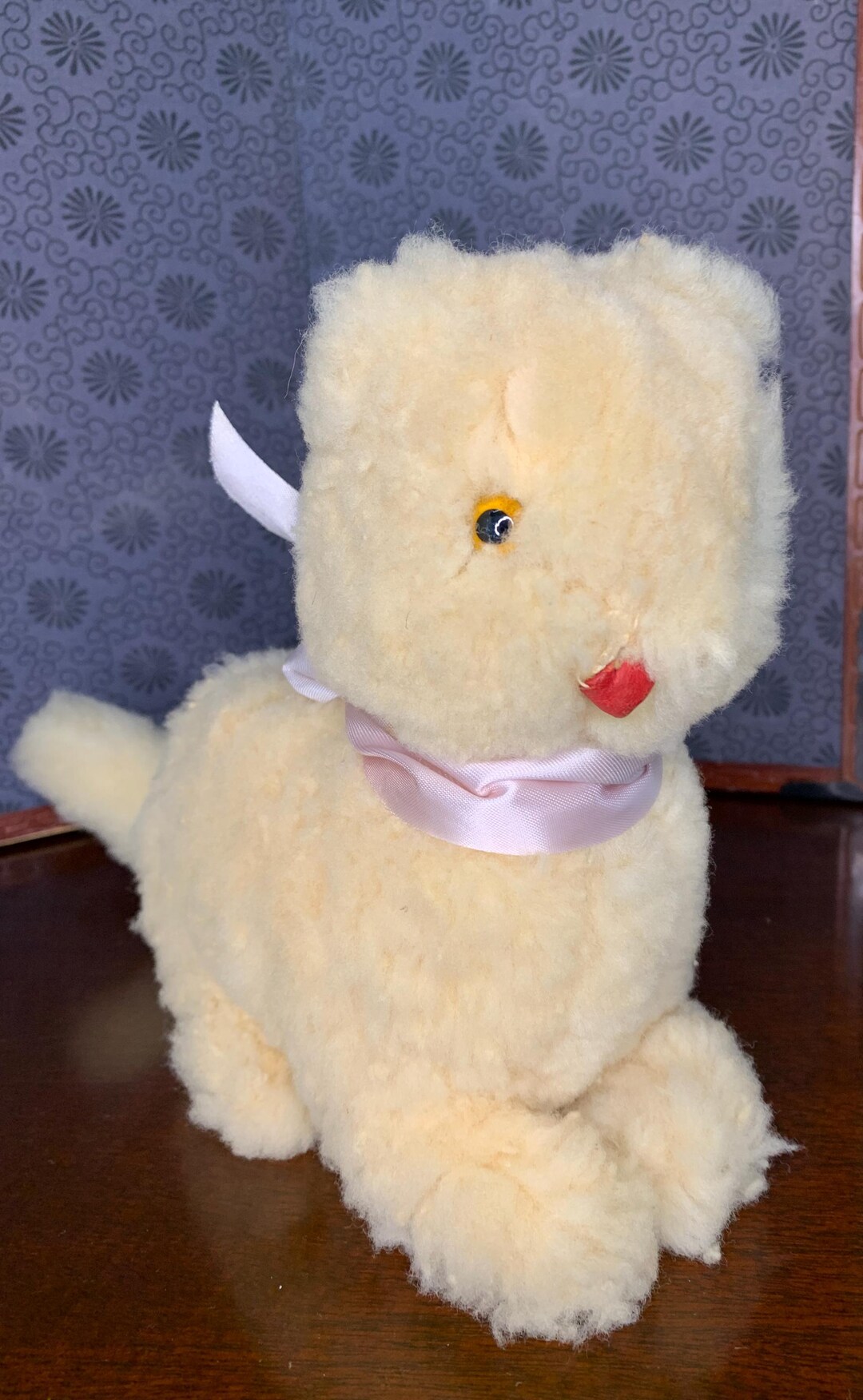 1960’s Tinka-bell Sheepskin Cat Plush Toy - Etsy