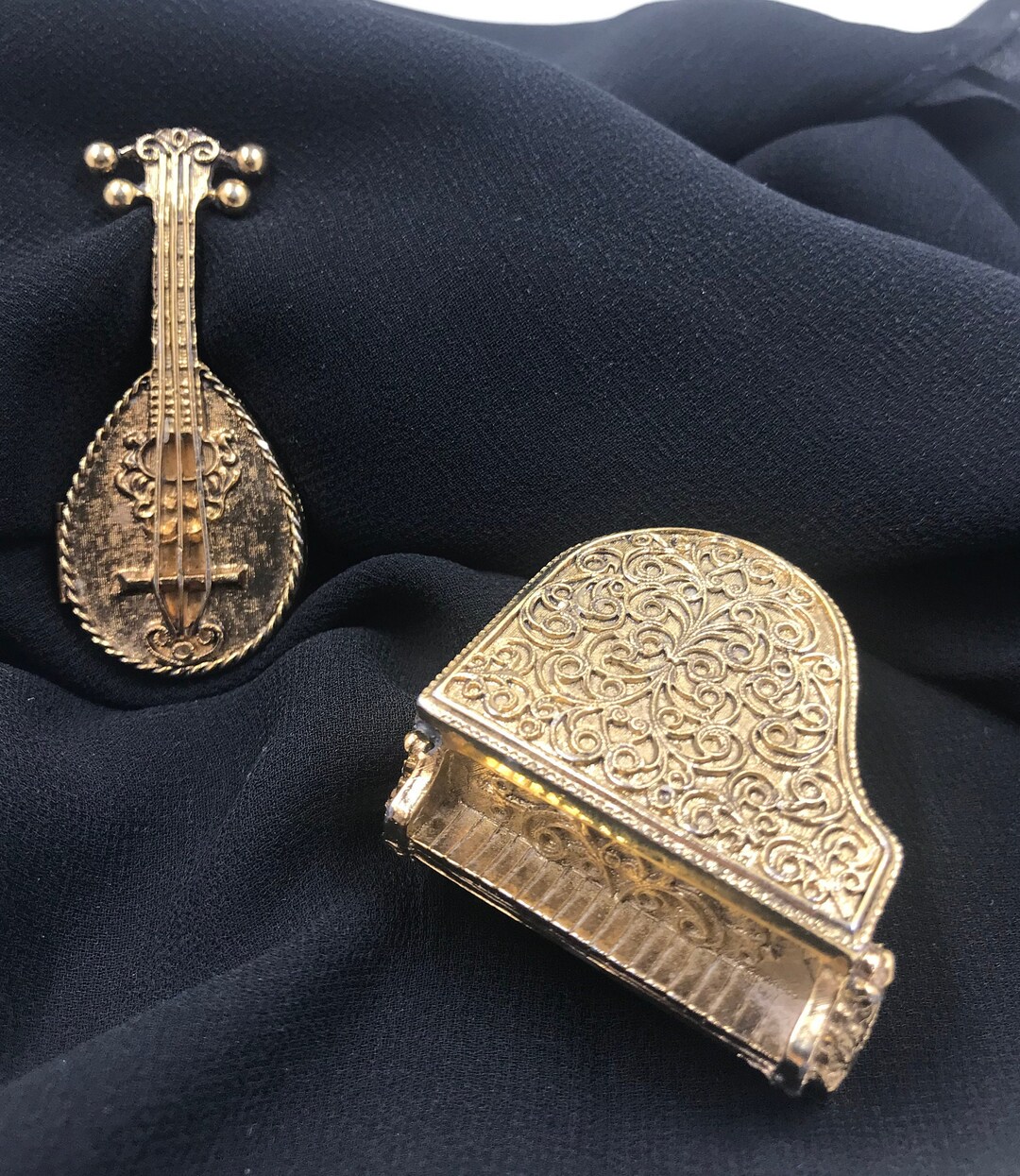 1960s Avon Grand Piano and Lute Perfume Holders - Etsy