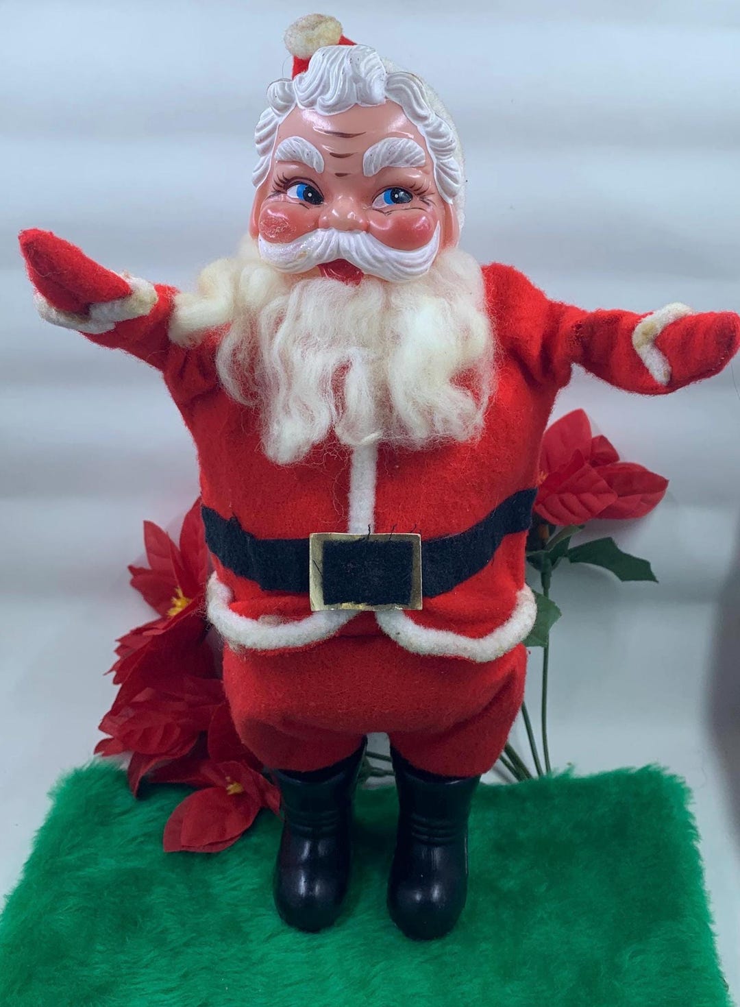 1940s/50s Santa Figure Felt Suit, Bendable Arms - Etsy