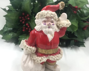 Ceramic Santa | Etsy