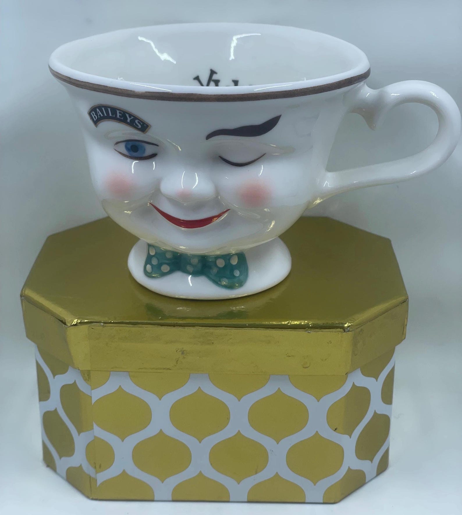 Vintage Baileys Yum Porcelain Cups Winking Faces 1998 Limited Edition ...
