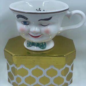 Vintage Baileys Yum Porcelain Cups Winking Faces 1998 Limited Edition ...