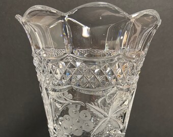 Lead Crystal Vase | Etsy