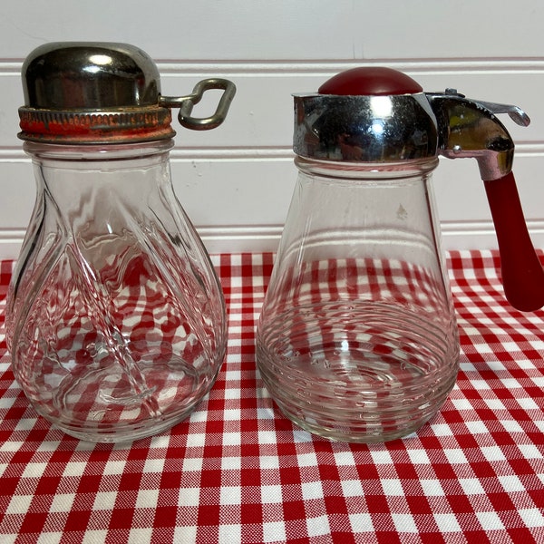 Glass Syrup Pitcher - Etsy