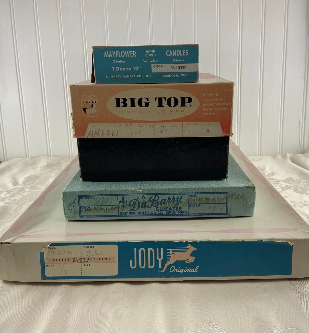 Vintage Empty Boxes, Jody Original Baby, Dubarry Baby, Big Top Shoes ...