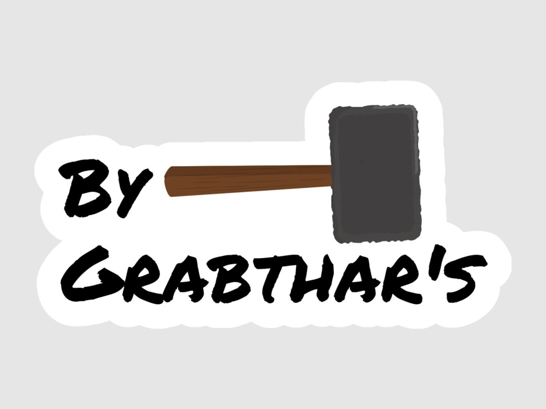 By Grabthar's Hammer Pop Culture Sticker Water Bottle Decal Movie Tv ...