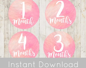 Baby Growth Stickers - Etsy