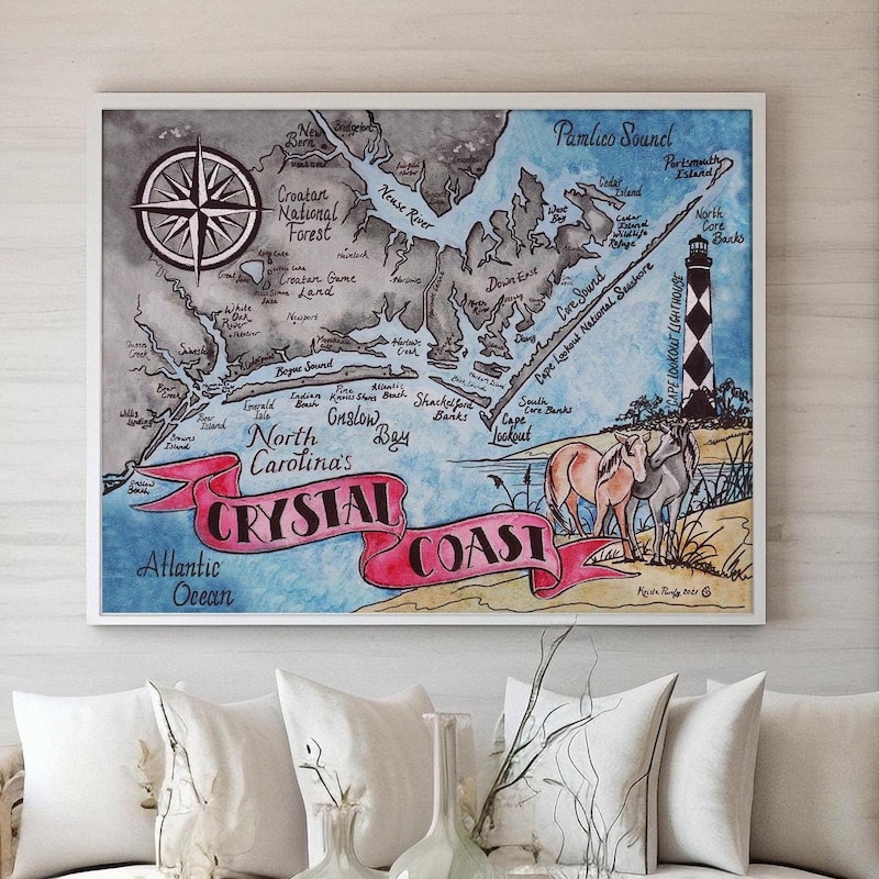 Map of the Wild Coast - Etsy