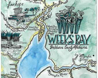 Oak Island Map Print - Etsy