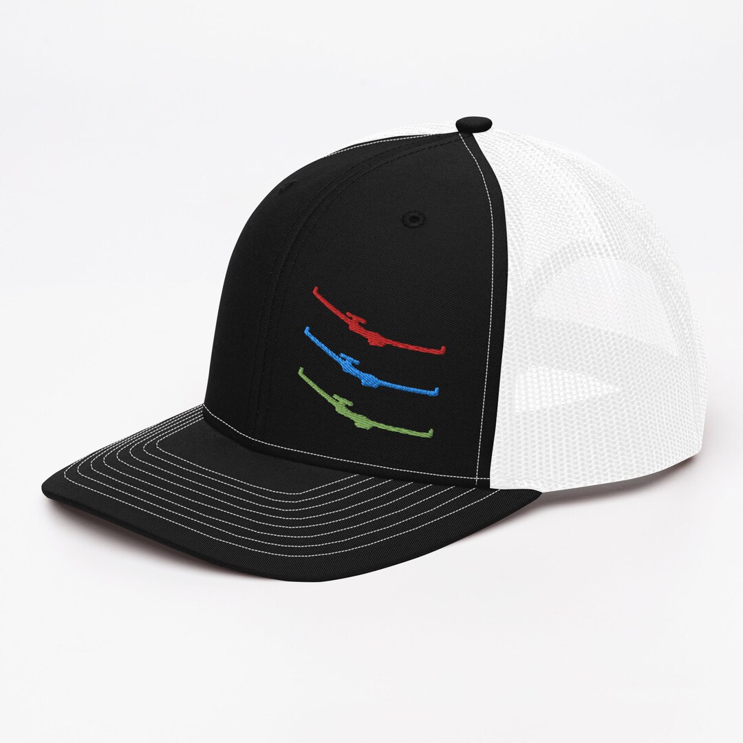 Glider Pilot Mesh Trucker Cap, Embroidered Aviation Aerospace Theme - Etsy