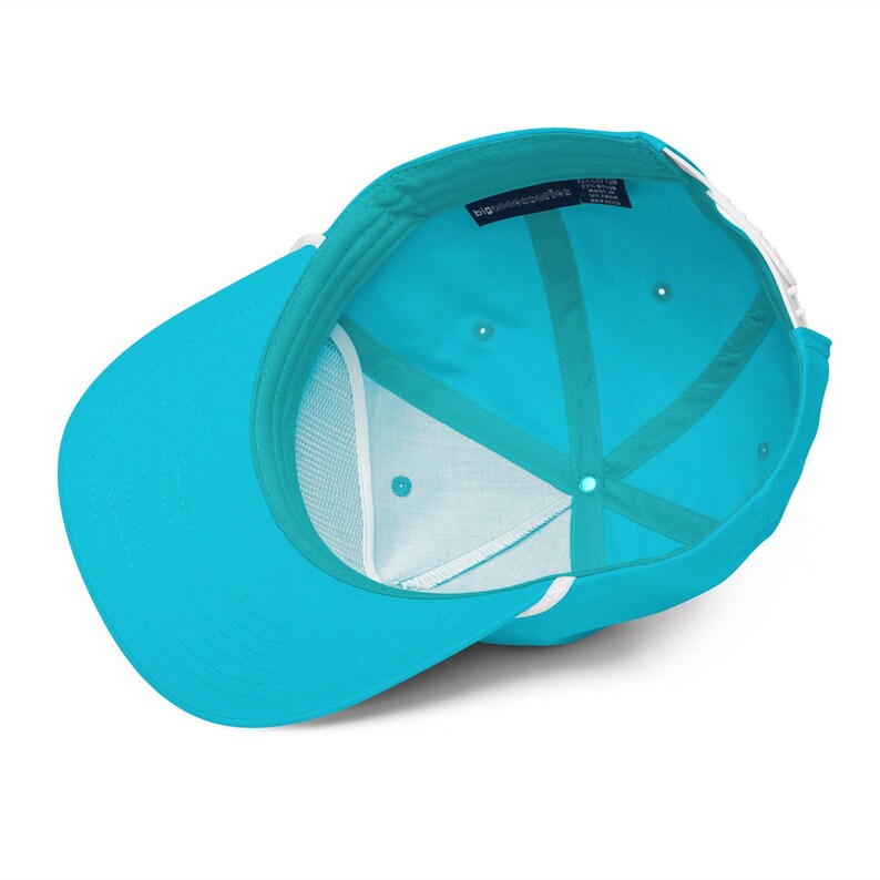 Tropical Palm Tree With Ocean Waves Golf Rope Hat, Embroidered Beach ...