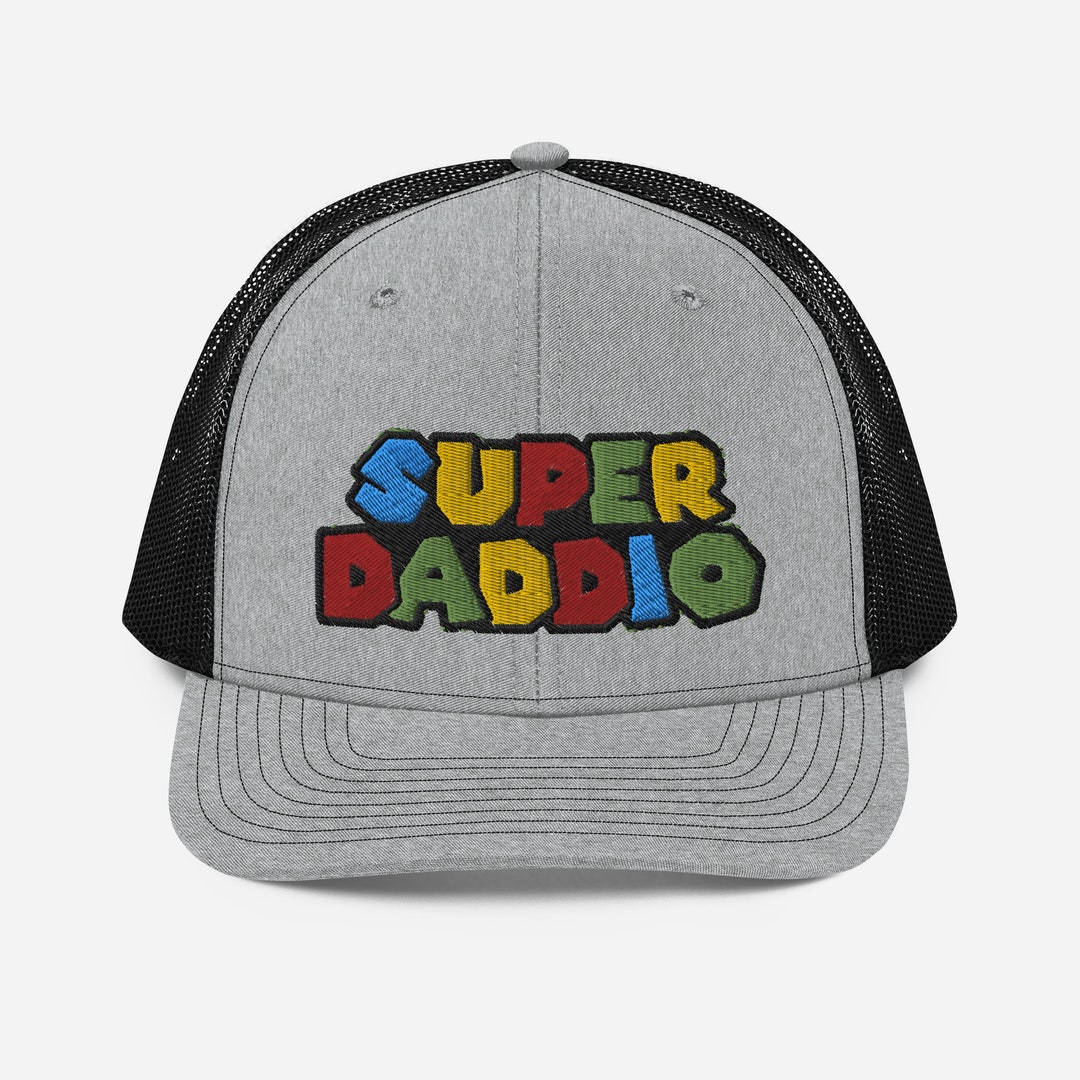 Super Daddio Mesh Trucker Hat, Embroidered Father's Day Gift - Etsy