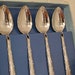 Set of Four Oneida Deluxe Stainless Small Tea Spoons, Original Box ...