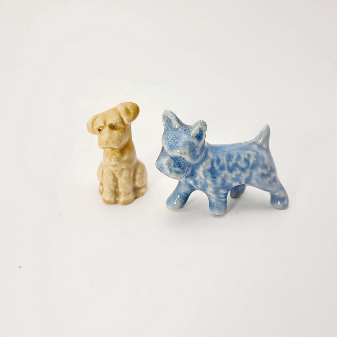 Pair of Miniature Sylvac Pottery Dogs, Made in England - Etsy
