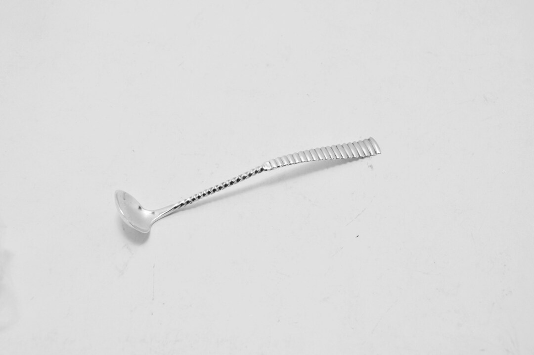 Rand and Crane Antique Sterling Silver Condiment Spoon With Gilded Bowl ...