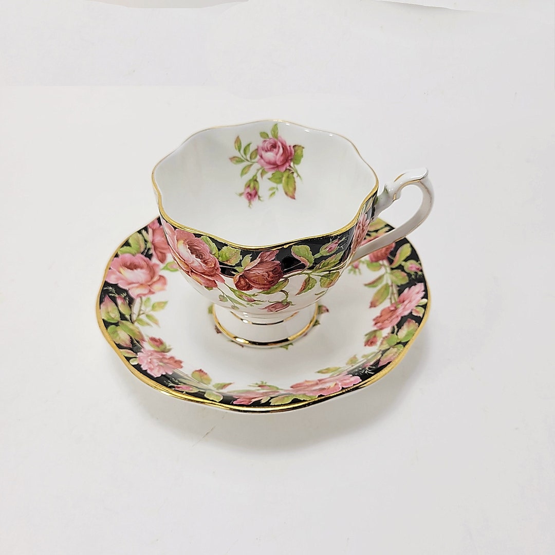 Queen Anne Black Magic Tea Cup, Made in England - Etsy