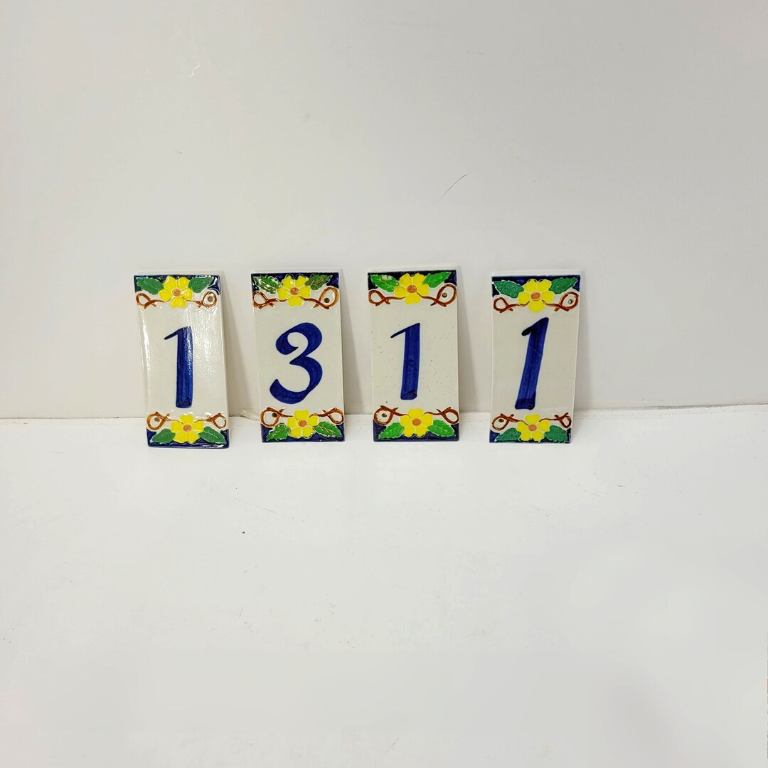 Bristow Potteries Malta Number Plates, House Numbers, Mosaic Projects ...