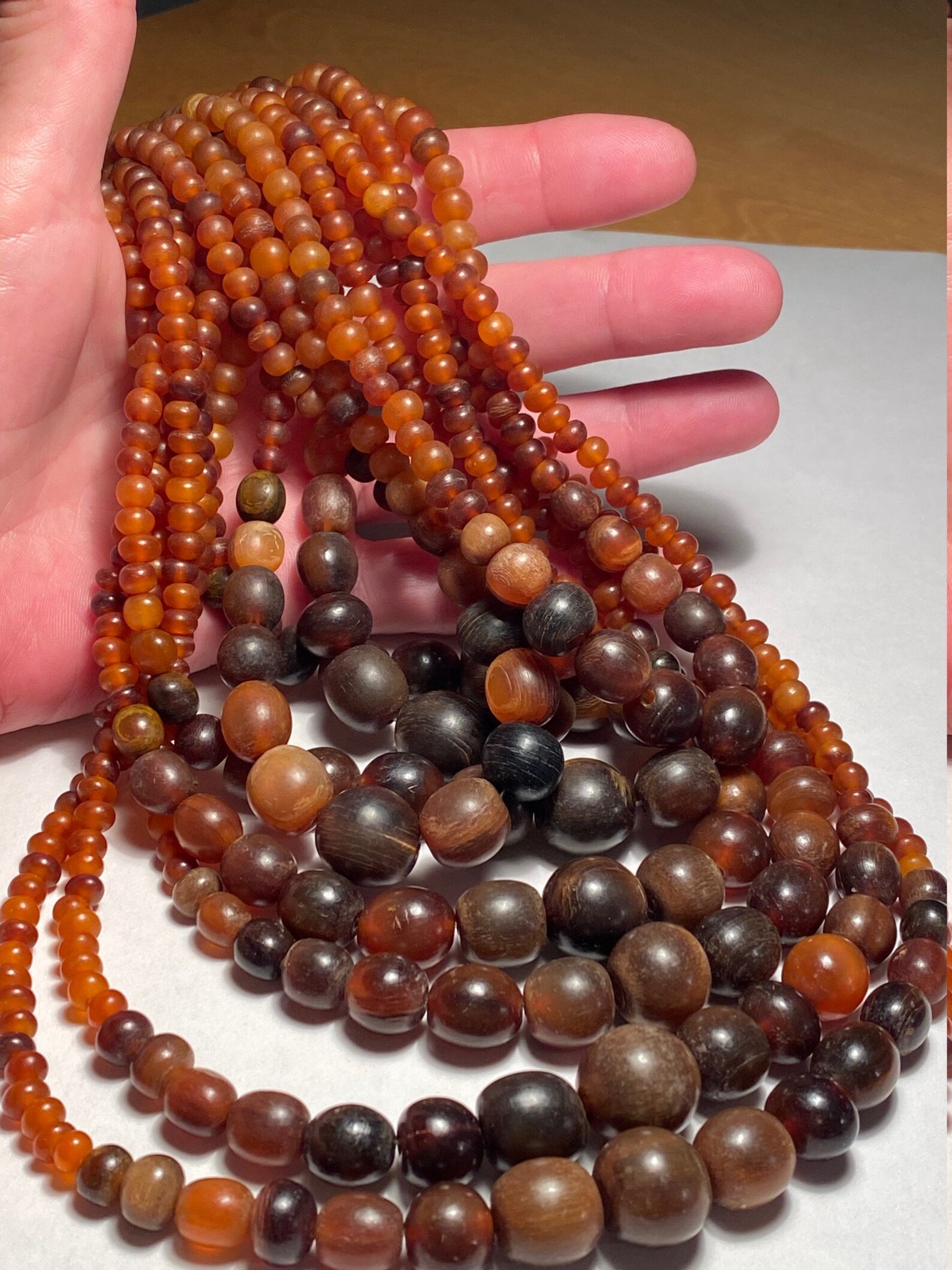 MONIES Gerda Lynggaard Monies 8-strand Carved Horn Haute Couture Runway ...