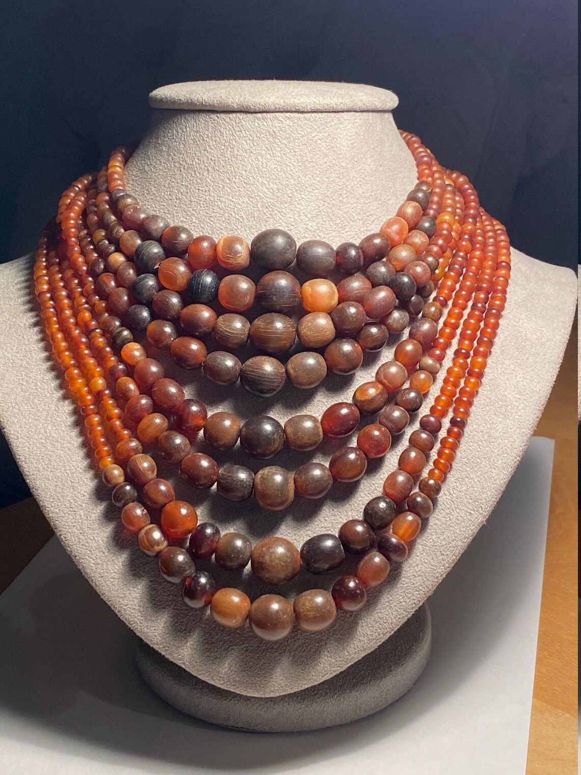 MONIES Gerda Lynggaard Monies 8-strand Carved Horn Haute Couture Runway ...