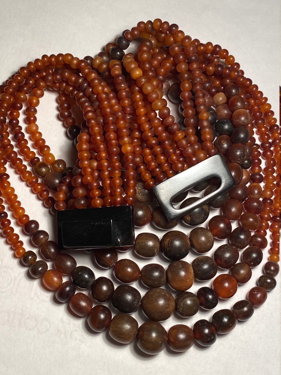 MONIES Gerda Lynggaard Monies 8-strand Carved Horn Haute Couture Runway ...