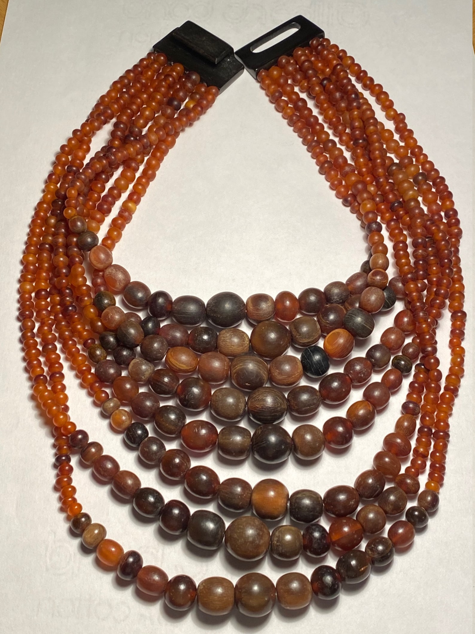 MONIES Gerda Lynggaard Monies 8-strand Carved Horn Haute Couture Runway ...