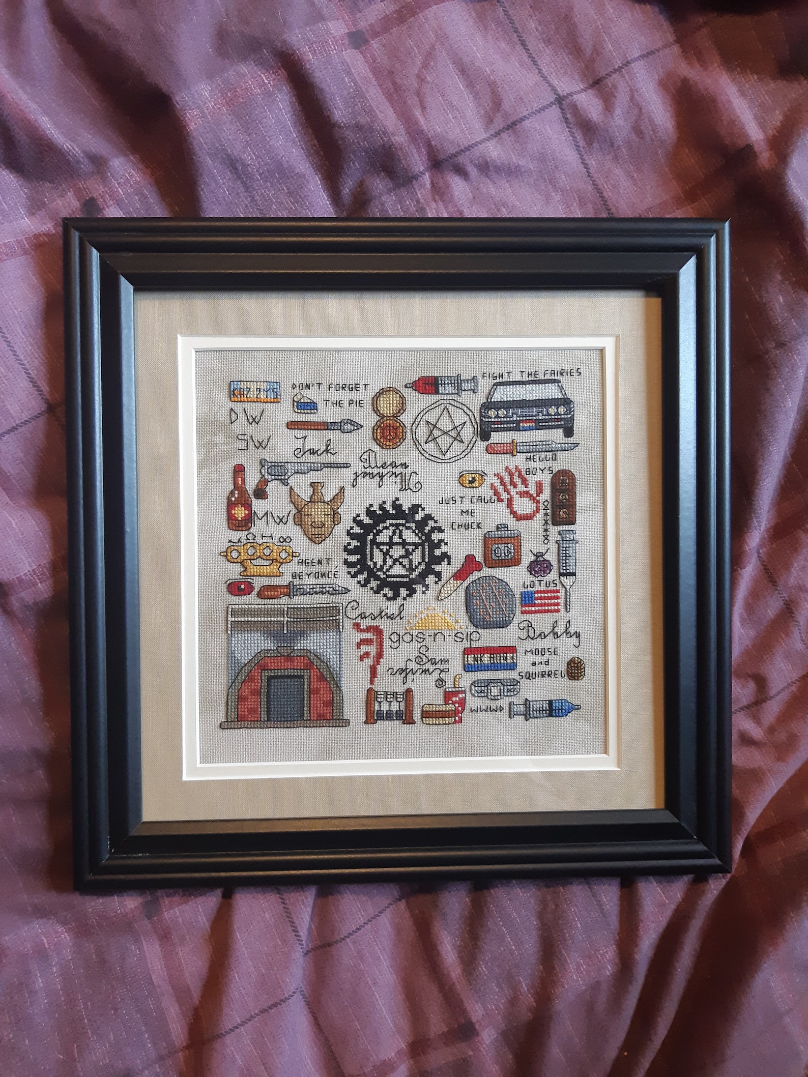 Supernatural Cross Stitch Pattern Digital Download, Fandom Cross Stitch ...