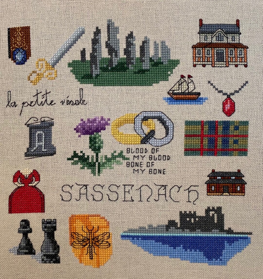 Sassenach Cross Stitch Pattern, Scottish Fandom Home Decor (digital ...