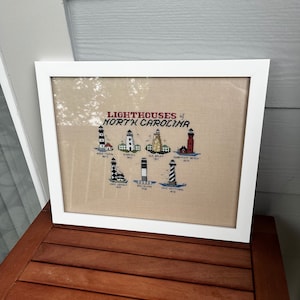 North Carolina Lighthouses Cross Stitch Pattern, Outer Banks (PDF ...