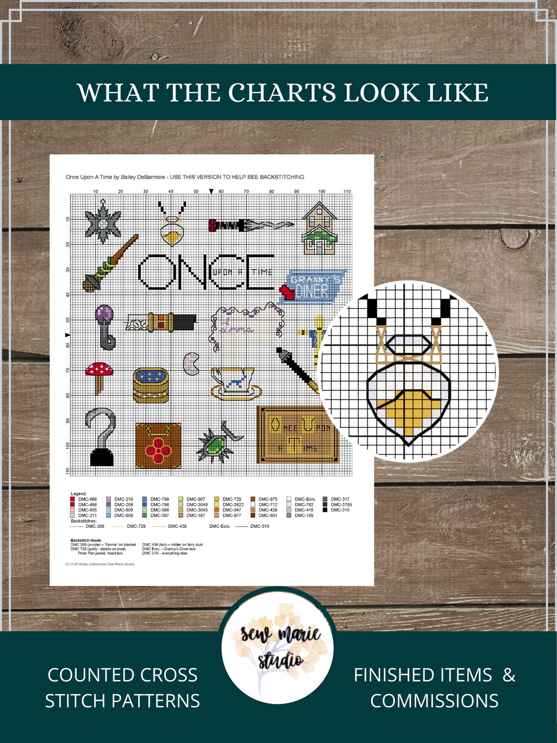 Once Upon A Time TV Show Cross Stitch Pattern Digital Download, OUAT ...