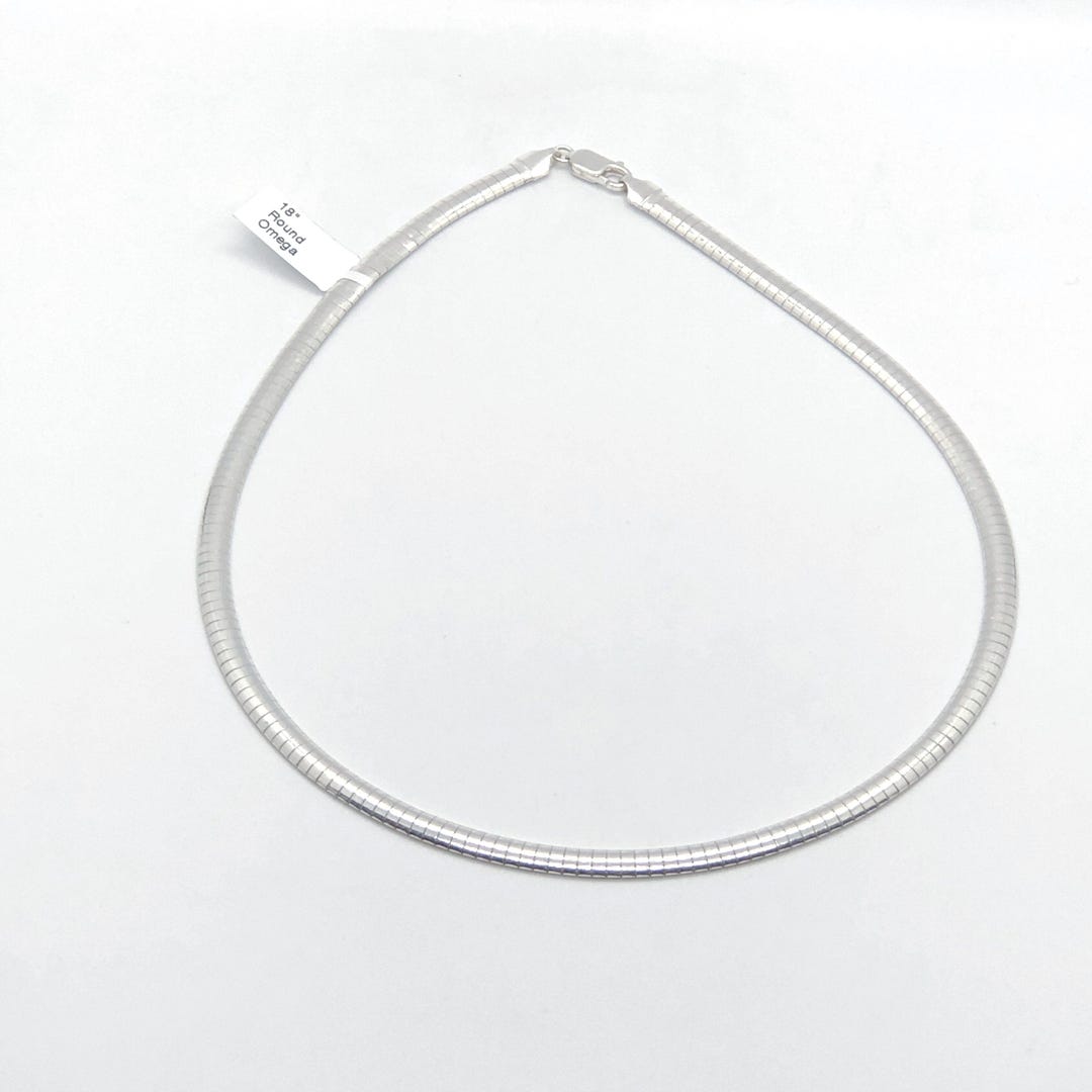 Classic Omega 18 Inch Chain From Charles Albert in 6 Mm Sterling Silver ...
