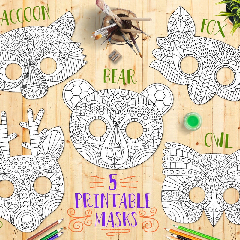 Raccoon Mask - Etsy