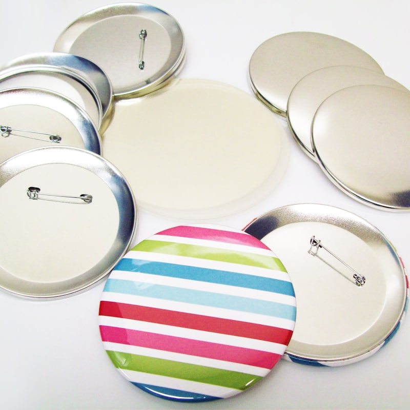 2 Inch Button Pin White - Etsy