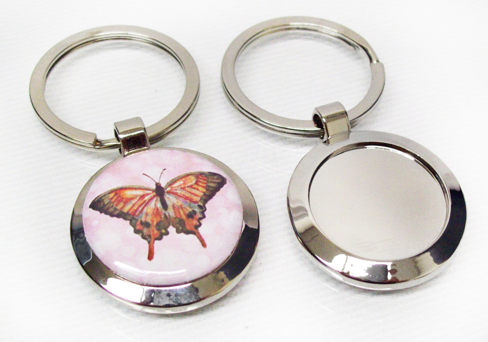 Key Fob Key Chains for Use With 1 Metal Flat Back - Etsy