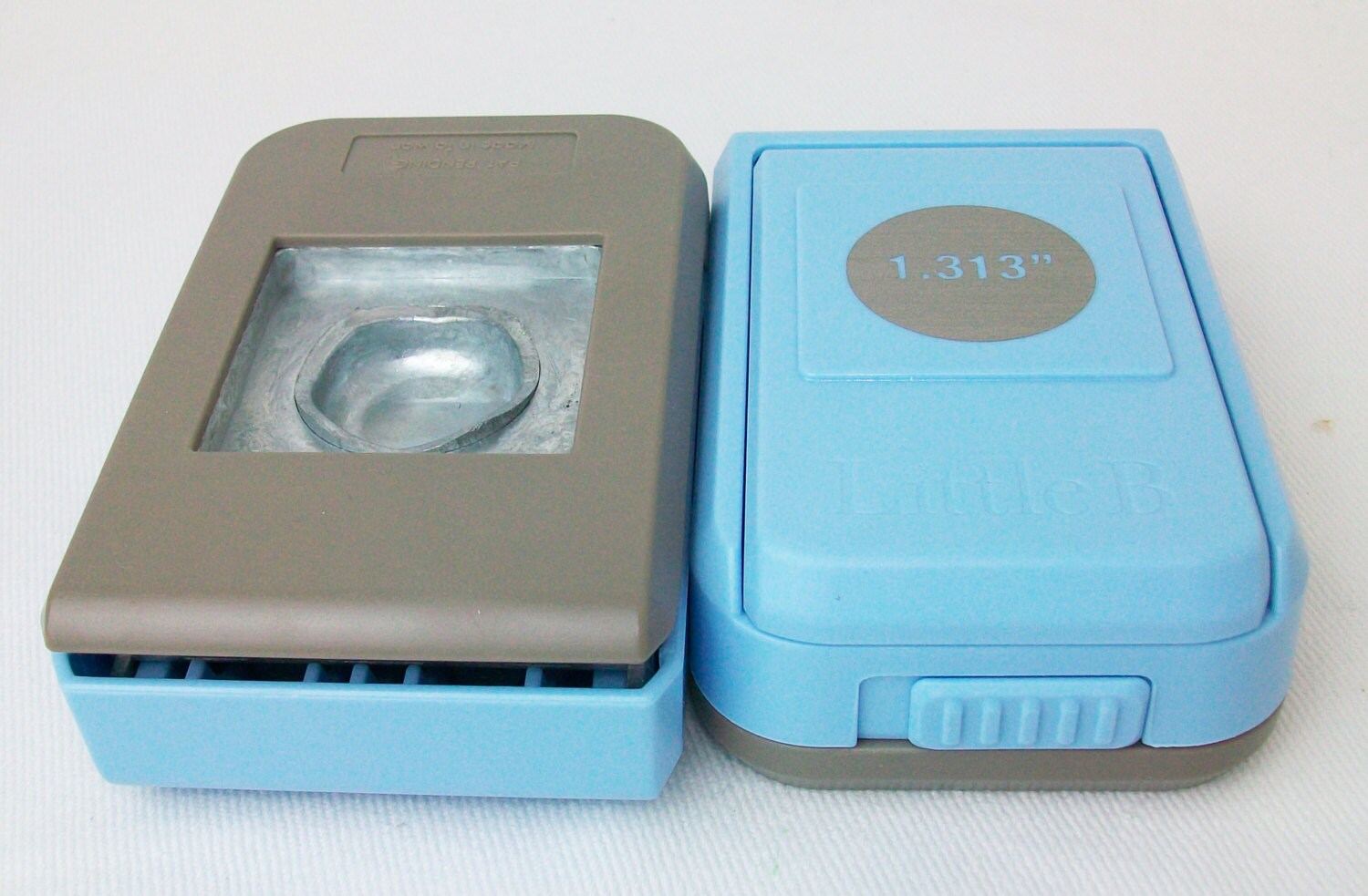 1" Button Boy Double Level Hand Held Punch - for 1" Buttons- Cuts ...