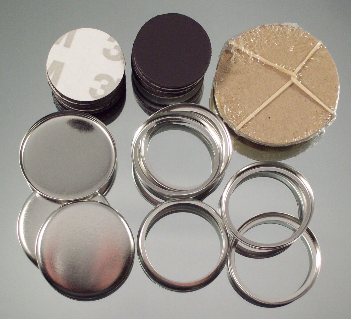 100 1.25 Inch Collet Back Magnet Button Parts W/ 1 - Etsy