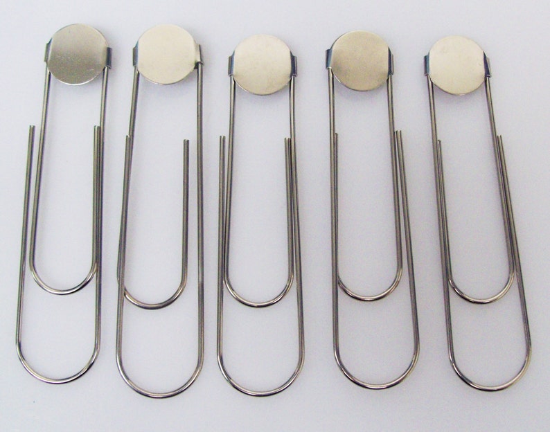 50 Giant Paperclip Bookmarks With Glue Pad Jumbo Paper Clip - Etsy