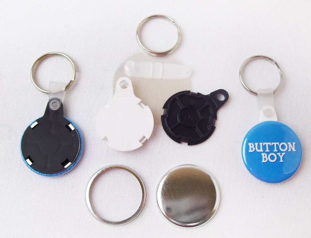 1.25” 1-1/4 Inch Versa Back Split Ring With Plastic Tab Key Chain ...
