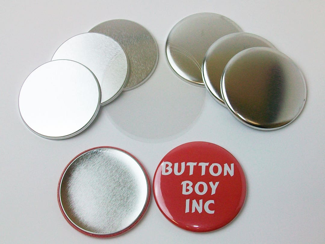 2.25" Tecre METAL FLAT BACK Button Parts 2-1/4 Inch - 250 Pcs - Etsy