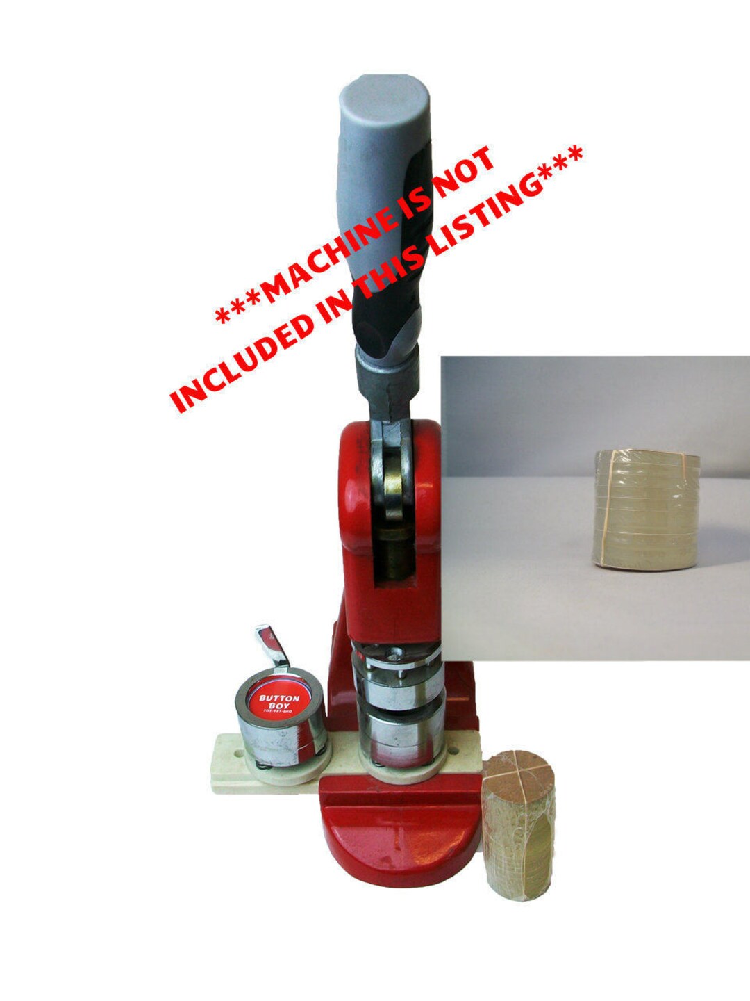 1" 25mm Mylar Plastic Button Covers Circles-for ARTEC Machines Only ...